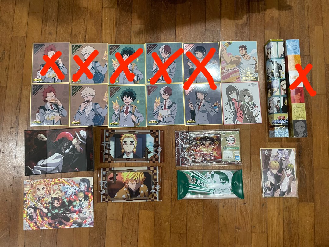 Shikishi/artboard ; mha, haikyuu, gintama, demon slayer, attack on ...