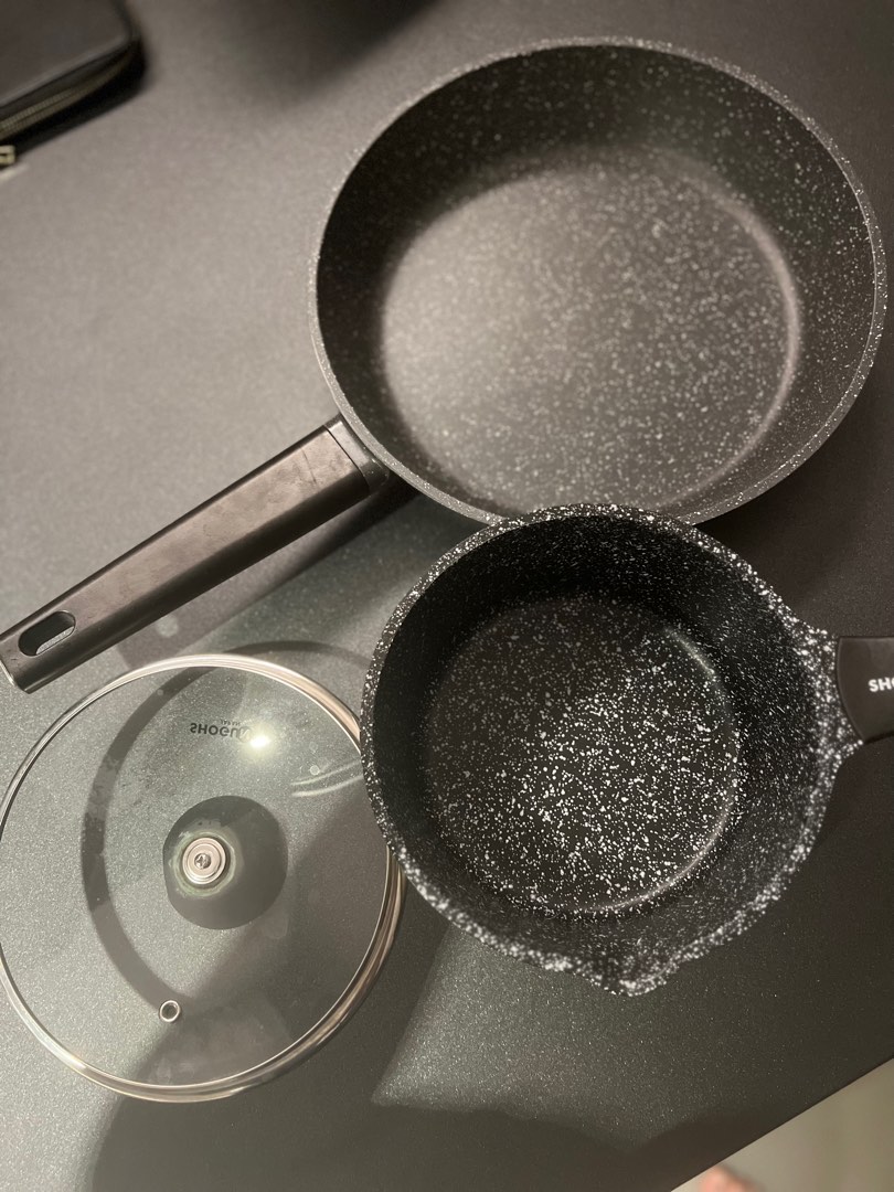 Shogun Ikawa Japan frying pan and sauce pan set, Furniture & Home ...