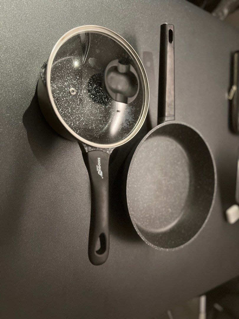 Shogun Ikawa Japan frying pan and sauce pan set, Furniture & Home ...