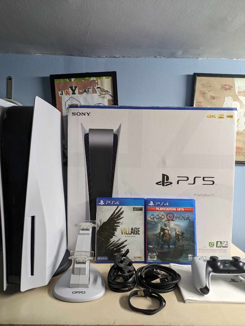 Sony Playstation 5 / PS5 Disc Edition CFI-1218A with RE Village and God ...