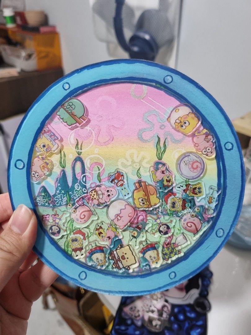 Spongebob Squarepants Acrylic Shaker, Hobbies & Toys, Stationery ...