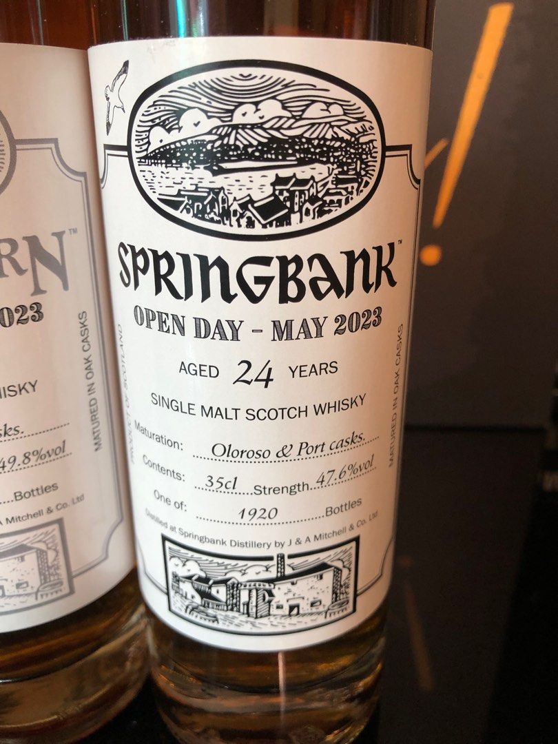 Springbank 24 YO 2023 Open Day Springbank 24 YO, Hazelburn 14YO ...