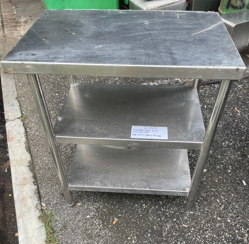 Stainless steel 3 tier work table, Furniture & Home Living, Kitchenware ...