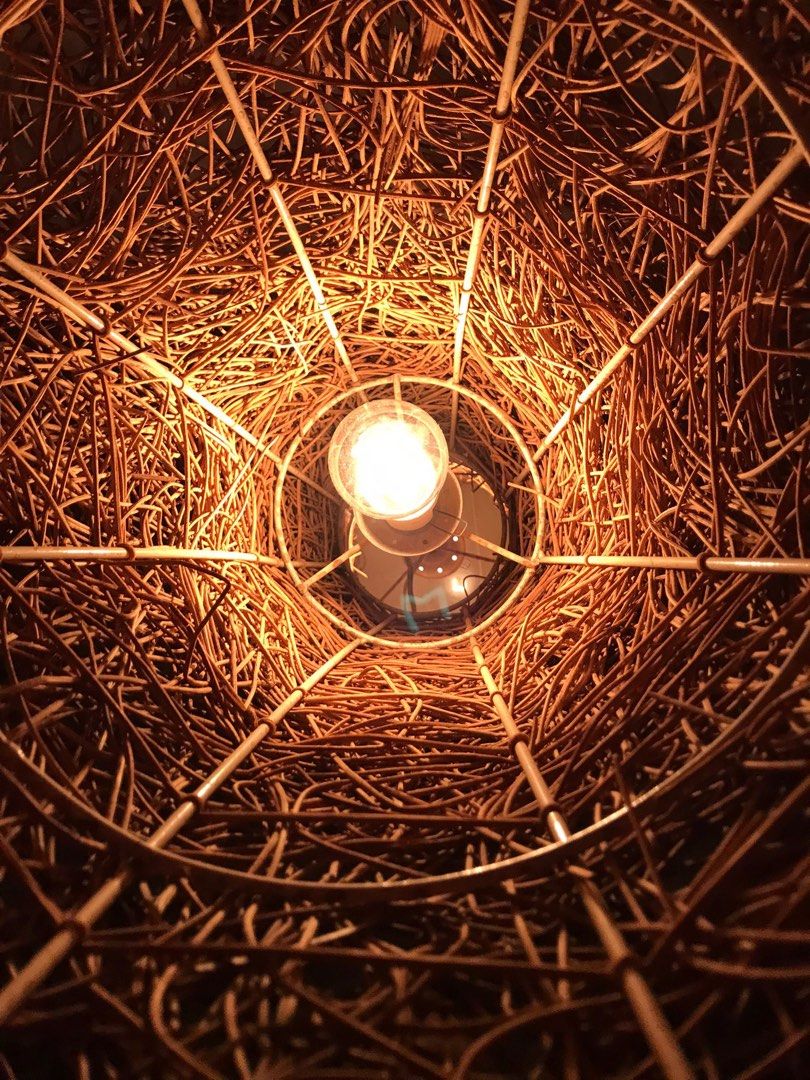 Standing Rattan Balinese style - display light, Furniture & Home Living ...