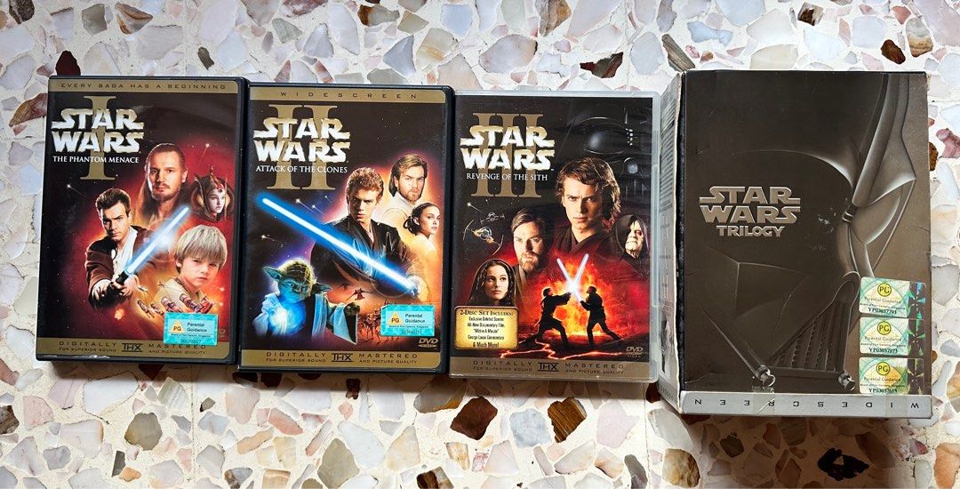 Star Wars Trilogy sets DVD - Episodes 1,2,3,4,5,6 plus bonus, Hobbies ...