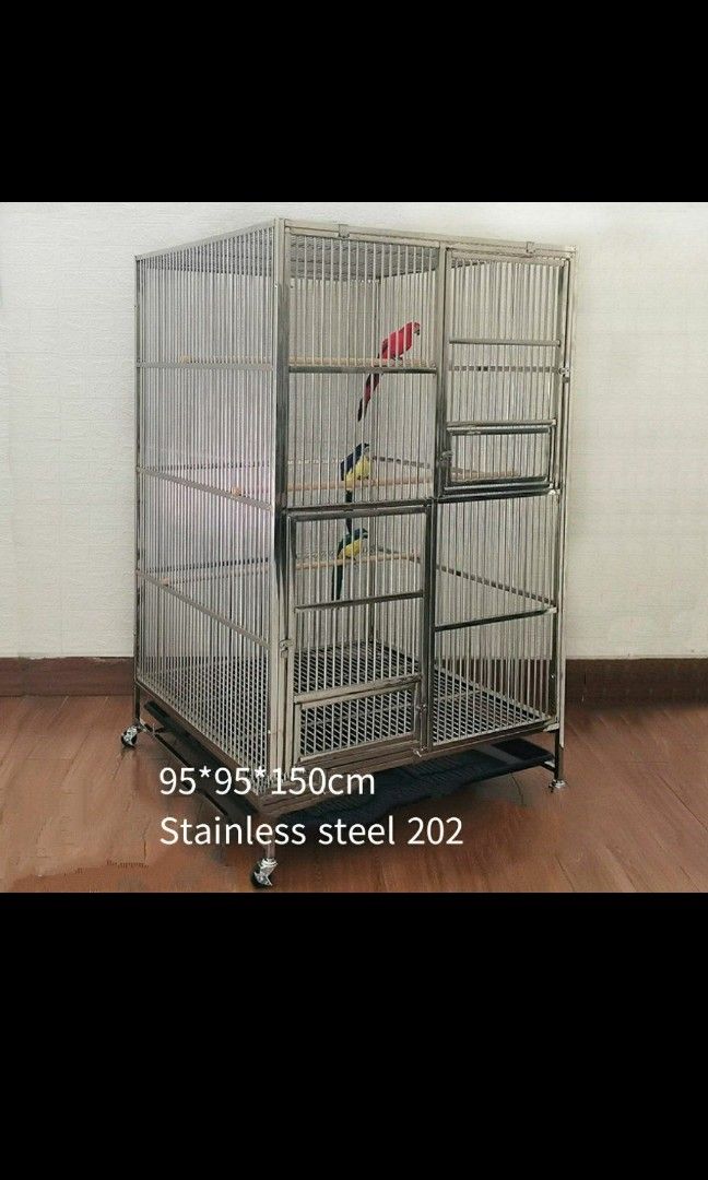 SUPER BIG CAGE stainless steel macaw cage, Pet Supplies, Homes & Other ...