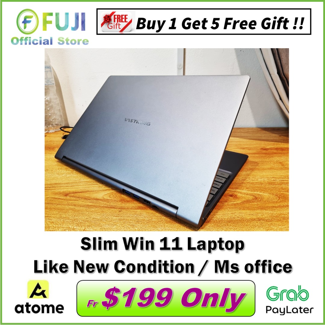 Super Slim SSD Laptop - Windows 11 + Free MS Office - Like New ...