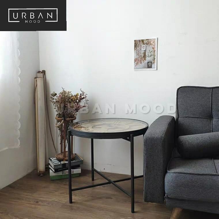 TALBOT Antique Clock Side Table, Furniture & Home Living, Furniture ...