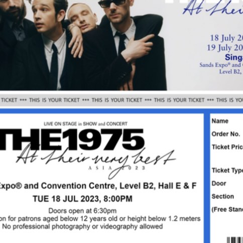 the 1975 18/7 day 1 ticket x2, Tickets & Vouchers, Event Tickets on ...