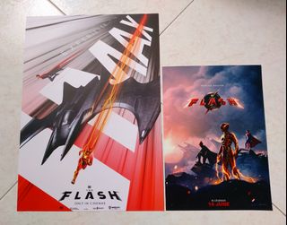 The Flash A4 mini poster / A3 imax poster DC, Hobbies & Toys ...