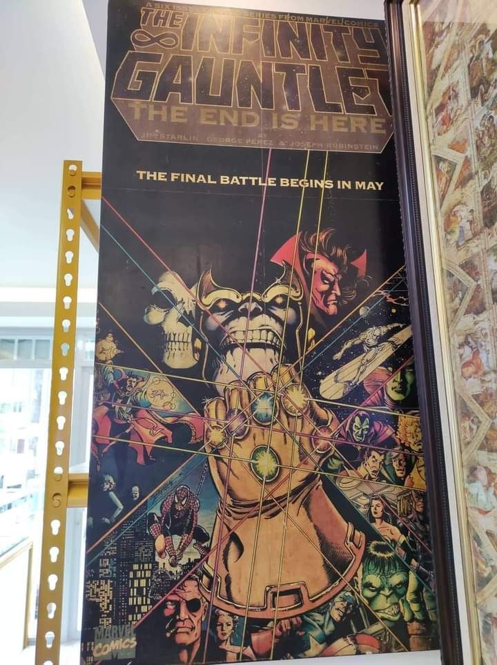 The infinity gauntlet poster, Hobbies & Toys, Memorabilia ...
