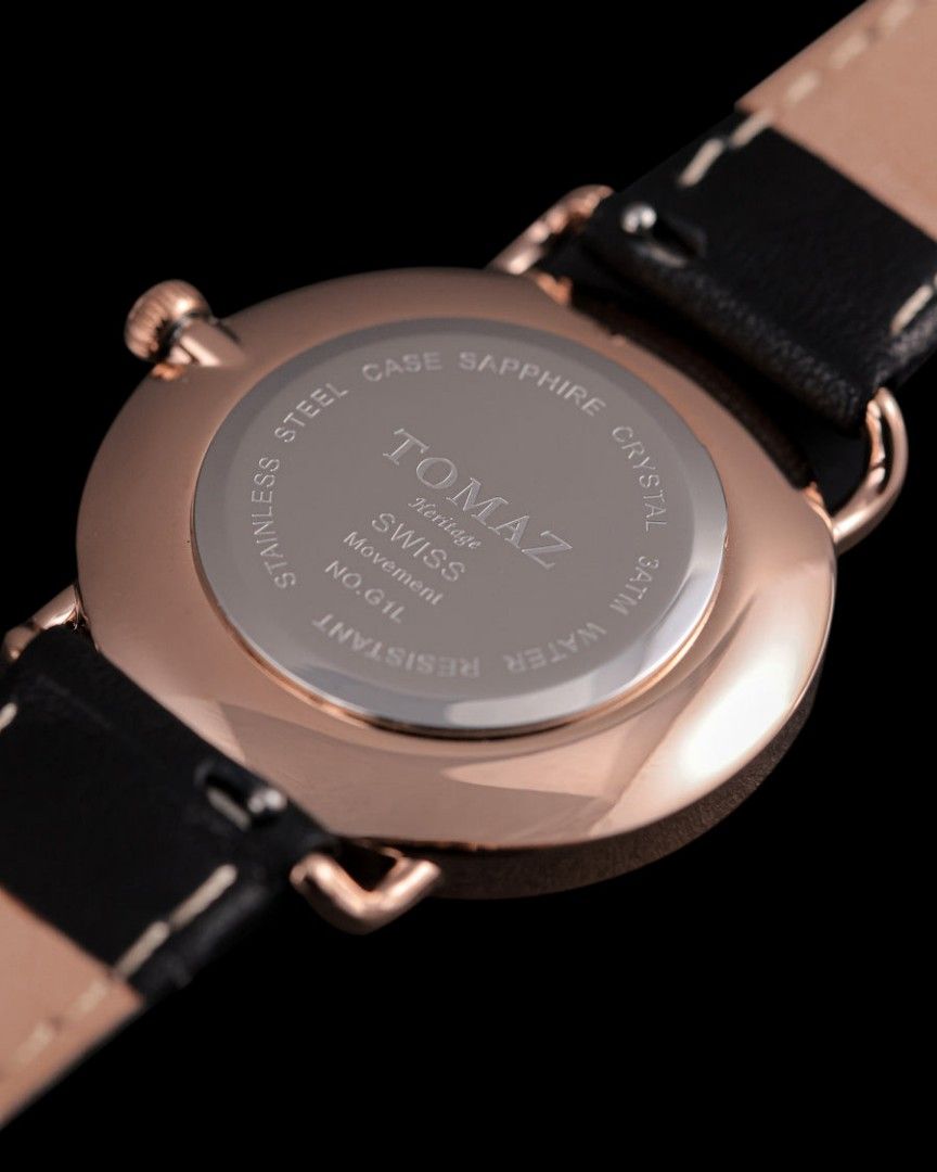 Tomaz Ladies Watch - Black Leather Strap, Luxury, Watches on Carousell