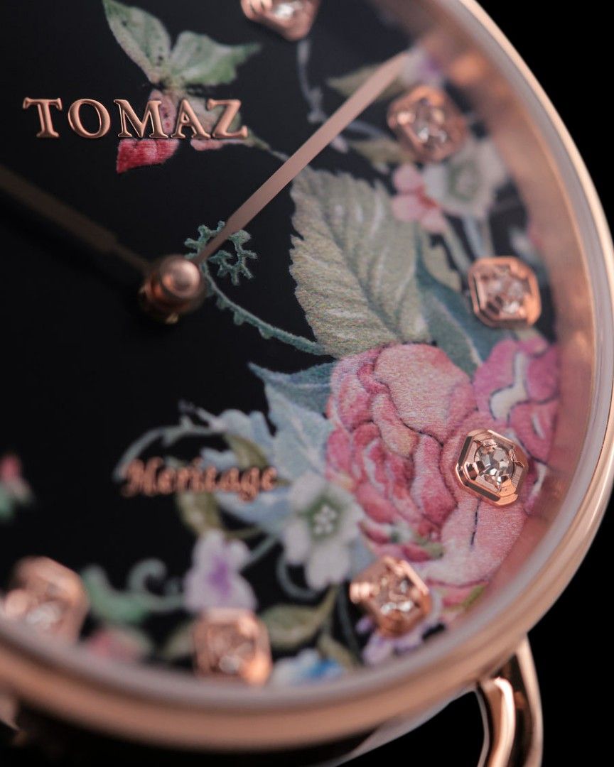 Tomaz Ladies Watch - Black Leather Strap, Luxury, Watches on Carousell