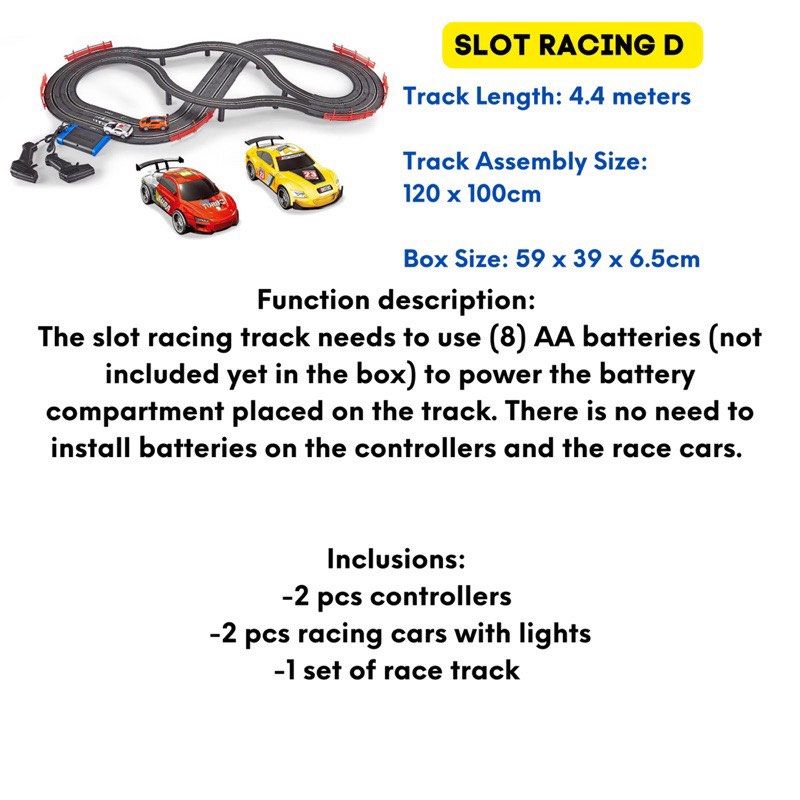TOP TURBO Slot Racing Cars for Kids Race Cars with Race Track Set ...