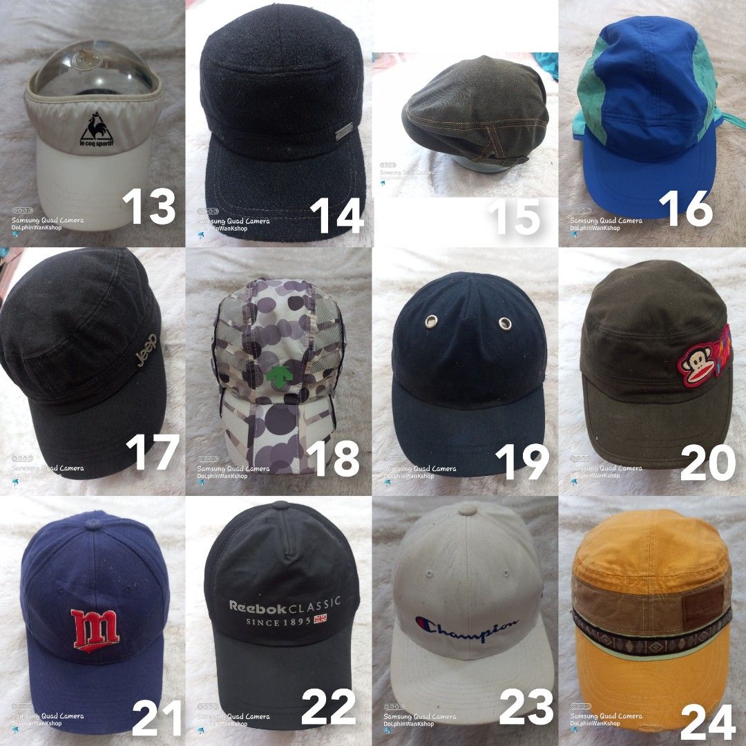 Topi second branded, Fesyen Pria, Aksesoris, Topi di Carousell