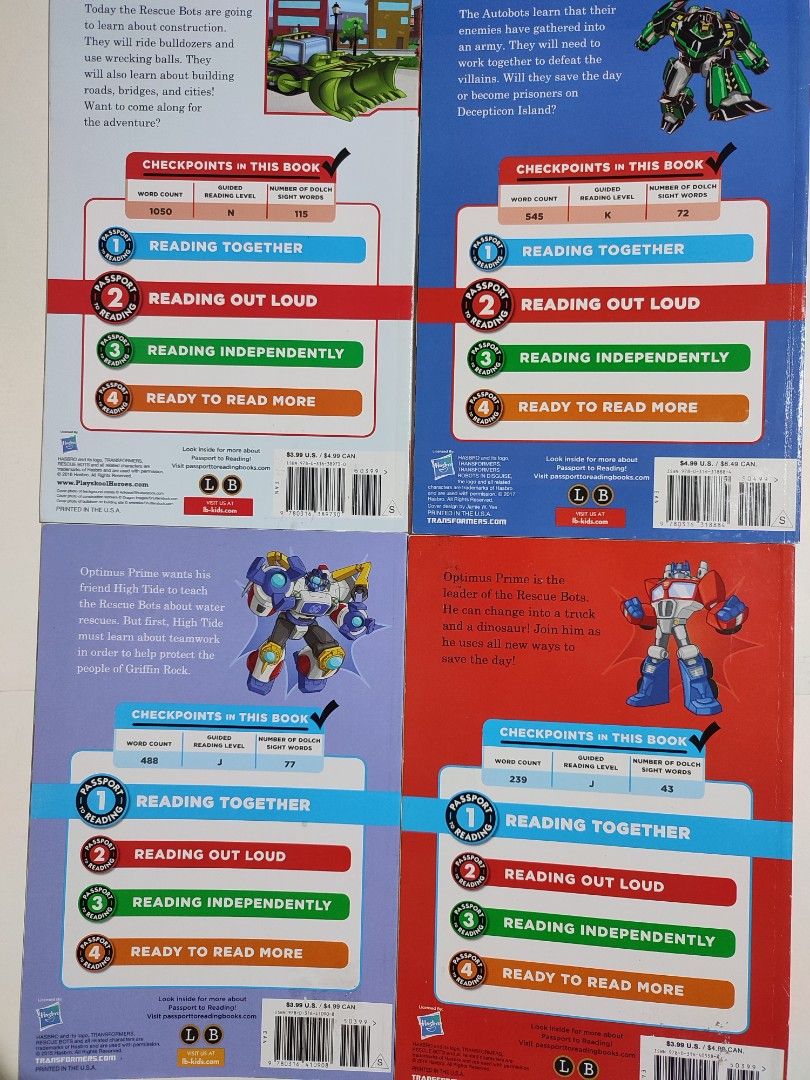 TRANSFORMERS Rescue Bots Story Books on Carousell