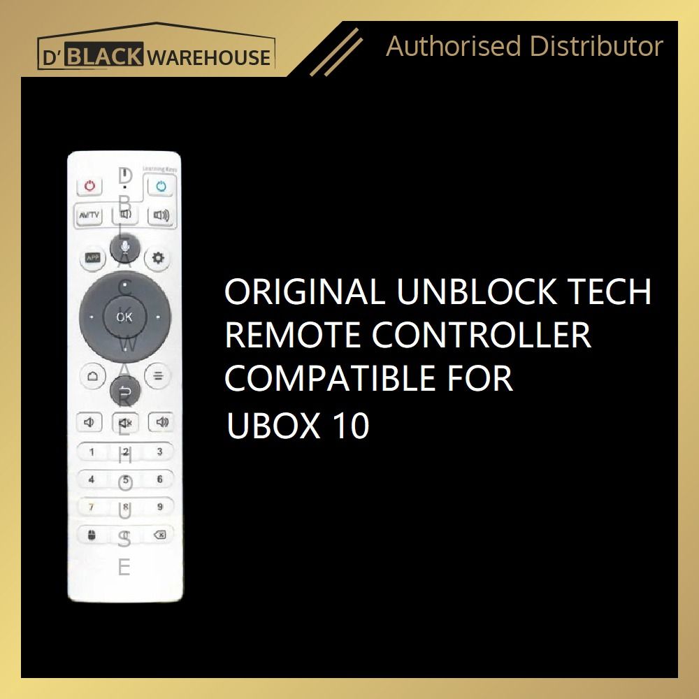 UNBLOCK TECH UBOX GEN 8 GEN 9 GEN 10 BLUETOOTH REMOTE CONTROL AND POWER ...