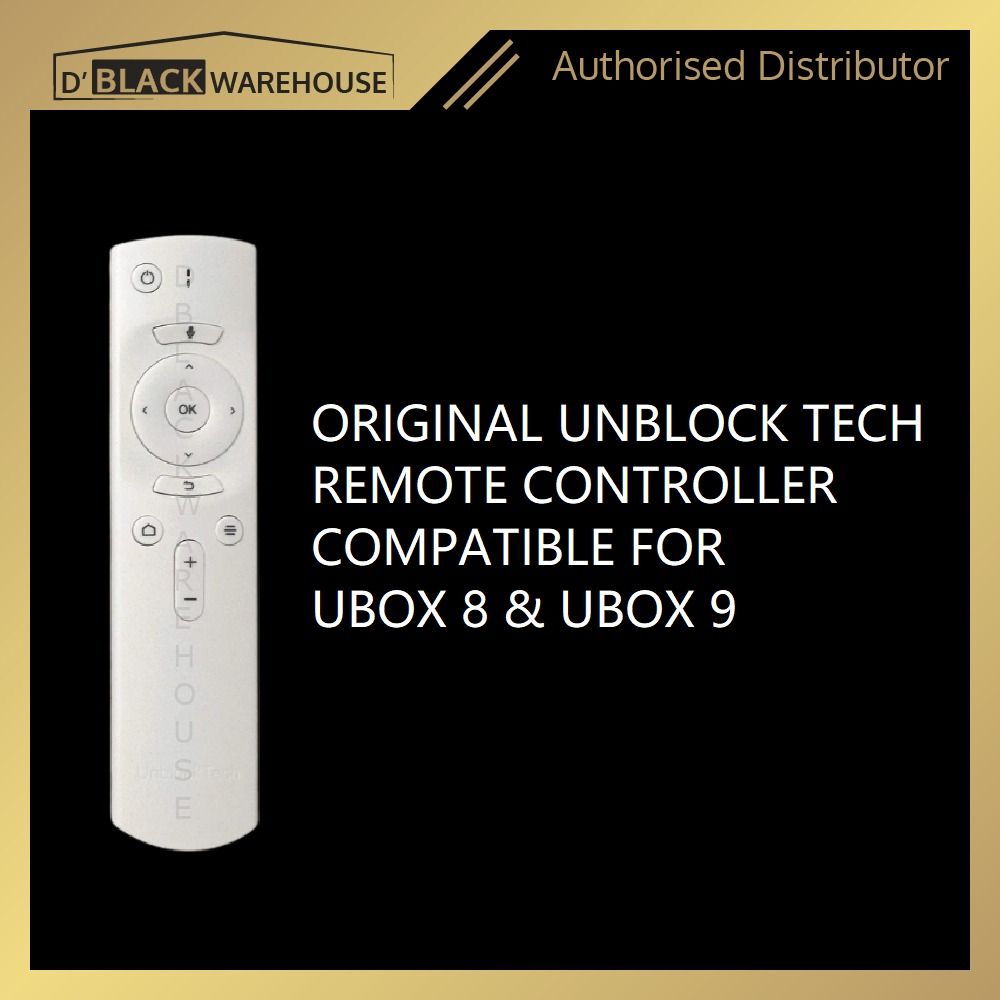 UNBLOCK TECH UBOX GEN 8 GEN 9 GEN 10 BLUETOOTH REMOTE CONTROL AND POWER ...