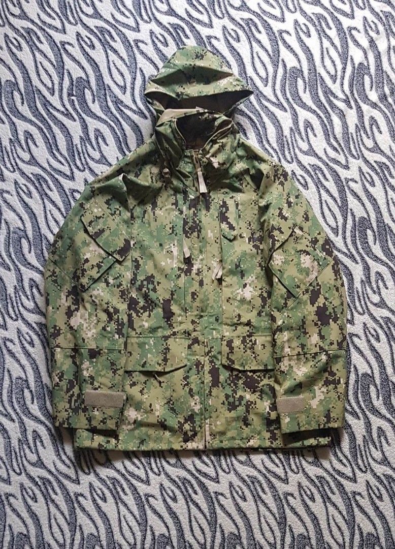 US NAVY NWU TYPE 3 PARKA JACKET - CAMO GORE-TEX, Men's Fashion, Coats ...
