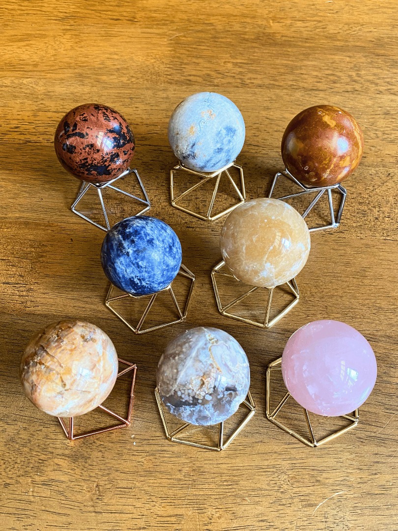 Various Crystal and Natural Stone Sphere Super Small Size (SSS2), Furniture & Home Living, Home ...