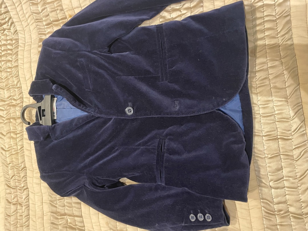 Velvet JACKET, Babies & Kids, Babies & Kids Fashion on Carousell