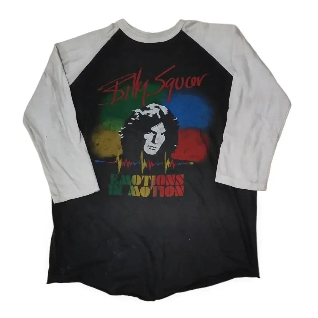 VINTAGE 80s BILLY SQUIER "Emotions in motion" Tour 1983 3q Shirt., Men ...