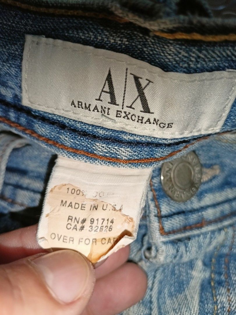 Vintage Armani Exchange, Men's Fashion, Bottoms, Jeans on Carousell