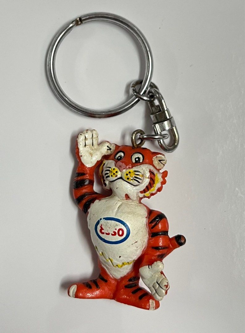 Vintage Esso Tiger Keychains, Hobbies & Toys, Toys & Games on Carousell