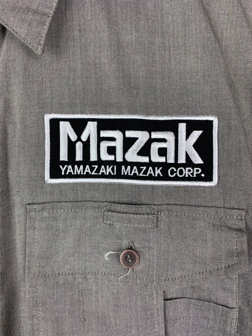 Vintage Japanese Brand Workshirts Mazak, Men's Fashion, Tops & Sets, Formal Shirts on Carousell