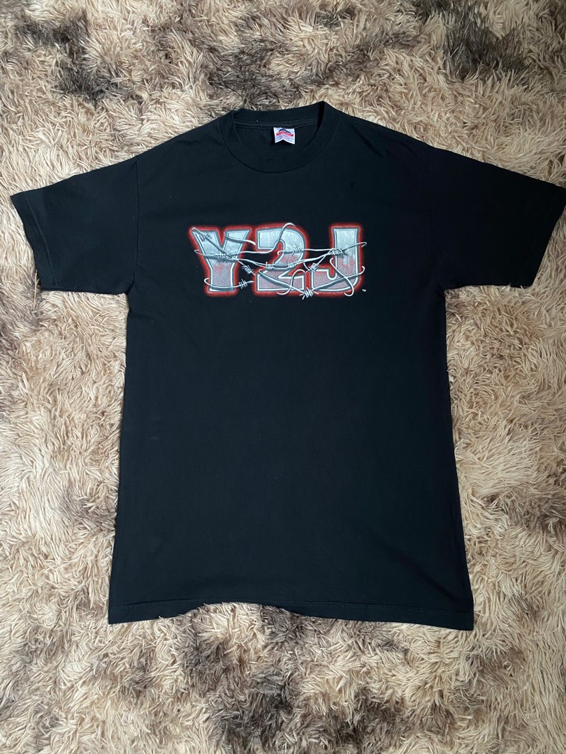 Vintage Y2J Chris Jericho WWF Wrestling Tee, Men's Fashion, Tops & Sets ...