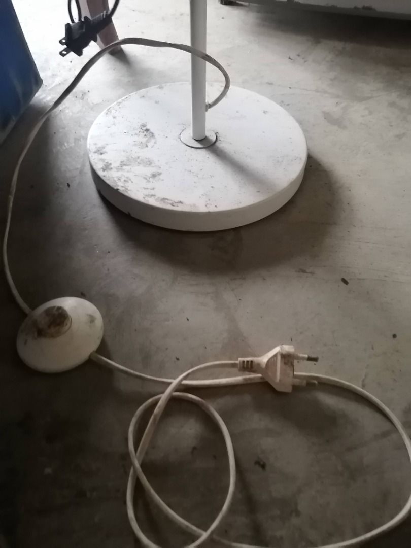 White Rusta Floor Lamp, Furniture & Home Living, Lighting & Fans ...