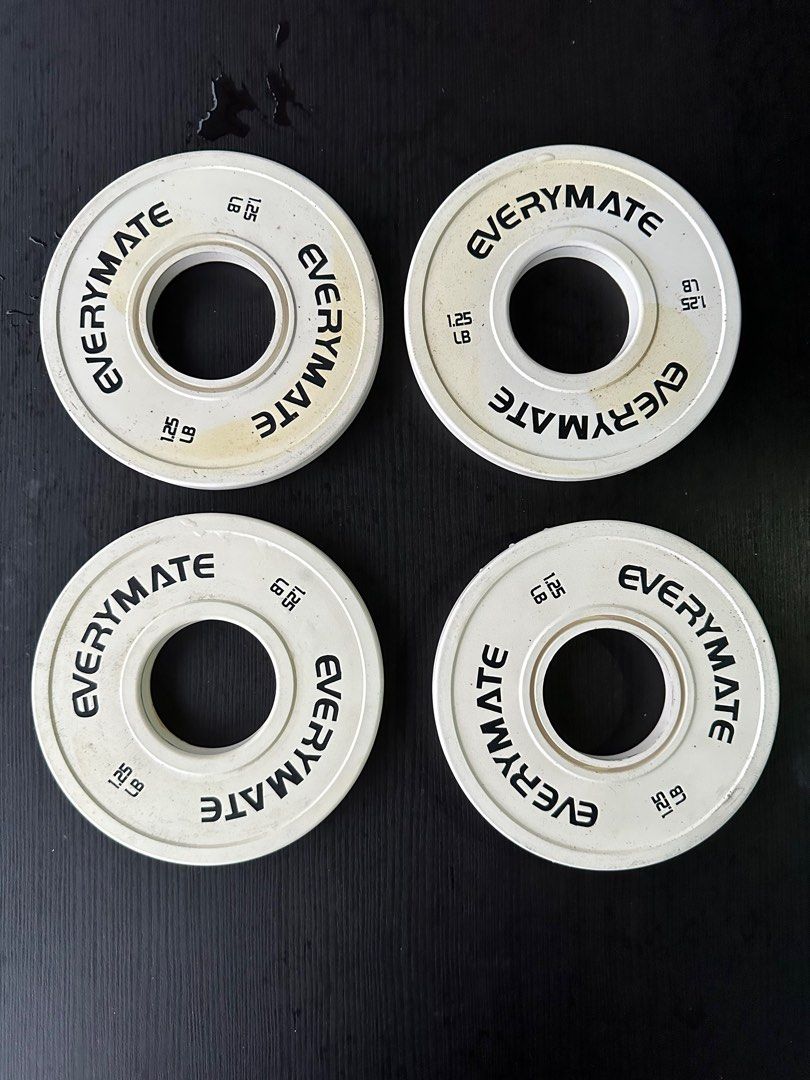 x4 1.25lbs micro weights for standard Olympic barbell, Sports Equipment ...