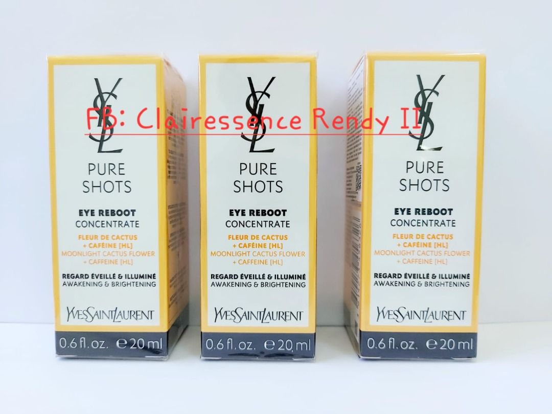 YSL Pure Shots Eye Reboot Concentrate 20 ml 20ml eye cream krim mata authentic Yves Saint ...