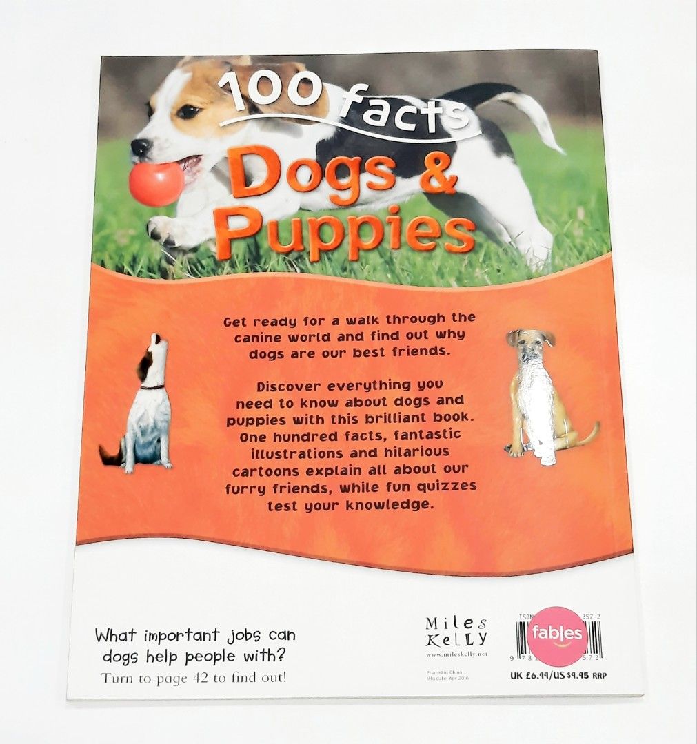 100 Facts Dogs and Puppies, Hobbies & Toys, Books & Magazines, Children ...