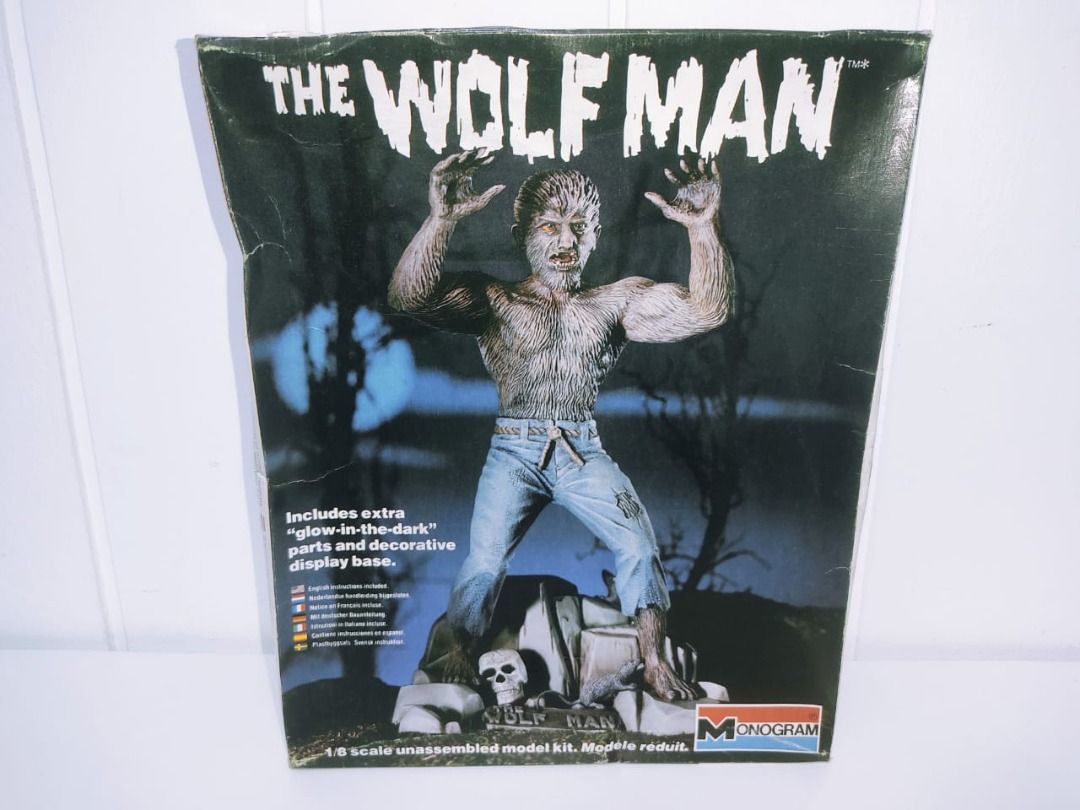 1983 THE WOLFMAN 1:8 SCALE MONOGRAM MODEL KIT, Hobbies & Toys ...