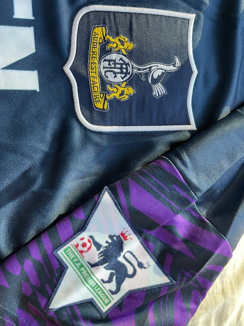 1994-95 UMBRO Tottenham Hotspur Retro Jersey with No. 18 KLINSMANN with ...