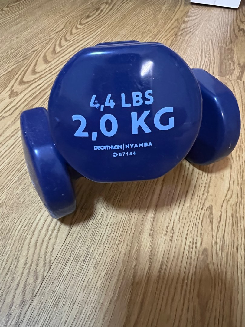 2kg Weights (pair), Sports Equipment, Exercise & Fitness, Weights ...