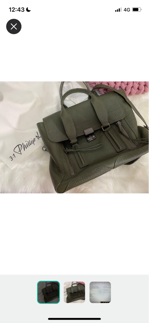3.1 Philip Lim Pashli Medium Bag in Olive Green, Luxury, Bags & Wallets ...