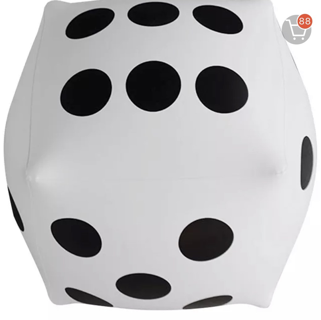 35cm inflatable dice, Hobbies & Toys, Toys & Games on Carousell