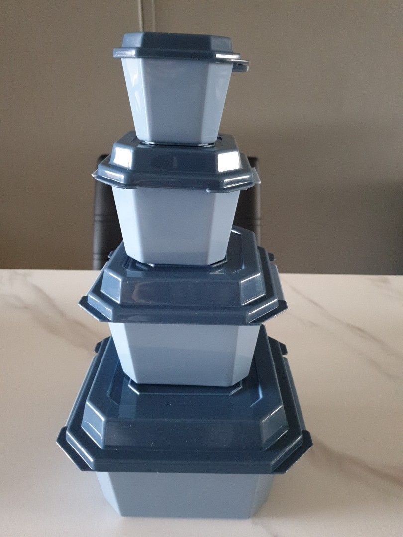 4 Sizes Containers in 1, Furniture & Home Living, Kitchenware ...