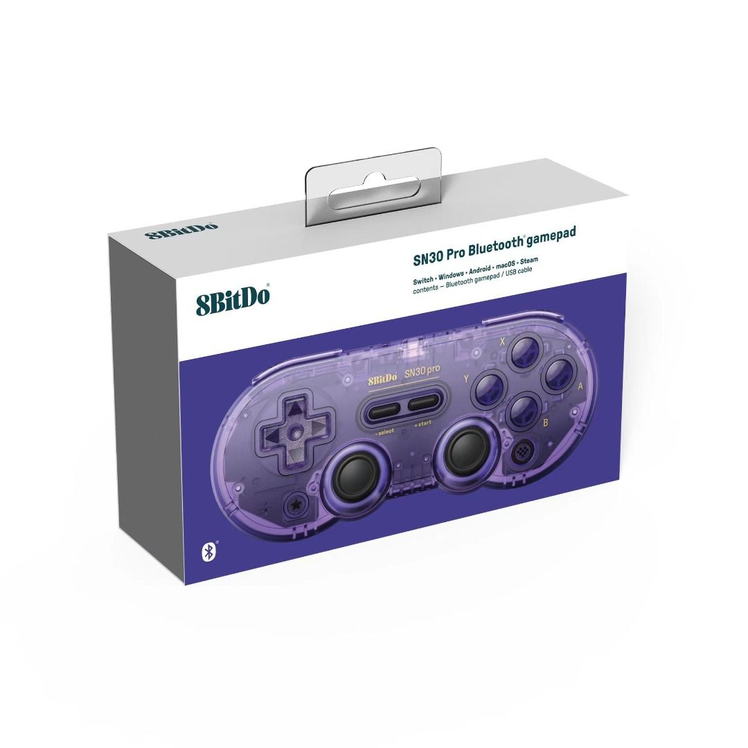 8Bitdo八位堂 SN30Pro藍牙無線遊戲手柄透色特別版電腦Steam安卓N 8Bitdo Eight Bit Hall SN30Pro Bluetooth Wireless ...