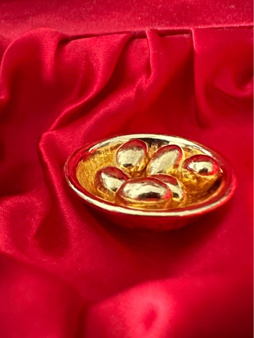 999.9 24K Pure Solid Gold Beans, Everything Else on Carousell