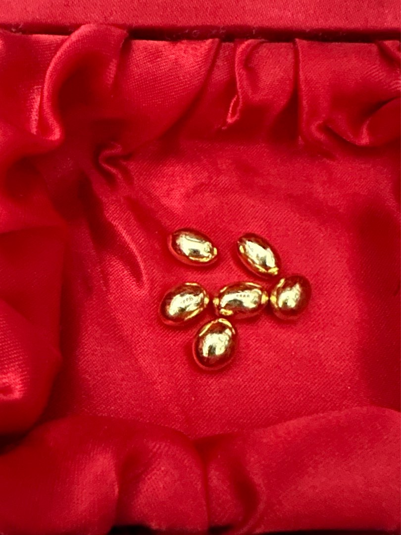 999.9 24K Pure Solid Gold Beans, Everything Else on Carousell