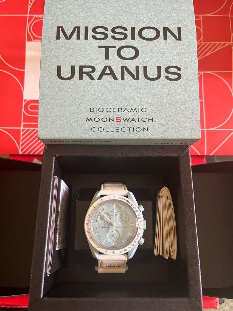 Omega x Swatch Mission to Uranus Watche BIOCERAMIC MOONSWATCH Collection NEW, Women's Fashion ...