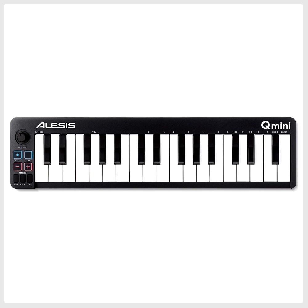 Alesis Qmini - Portable 32 Key USB MIDI Keyboard Controller with ...