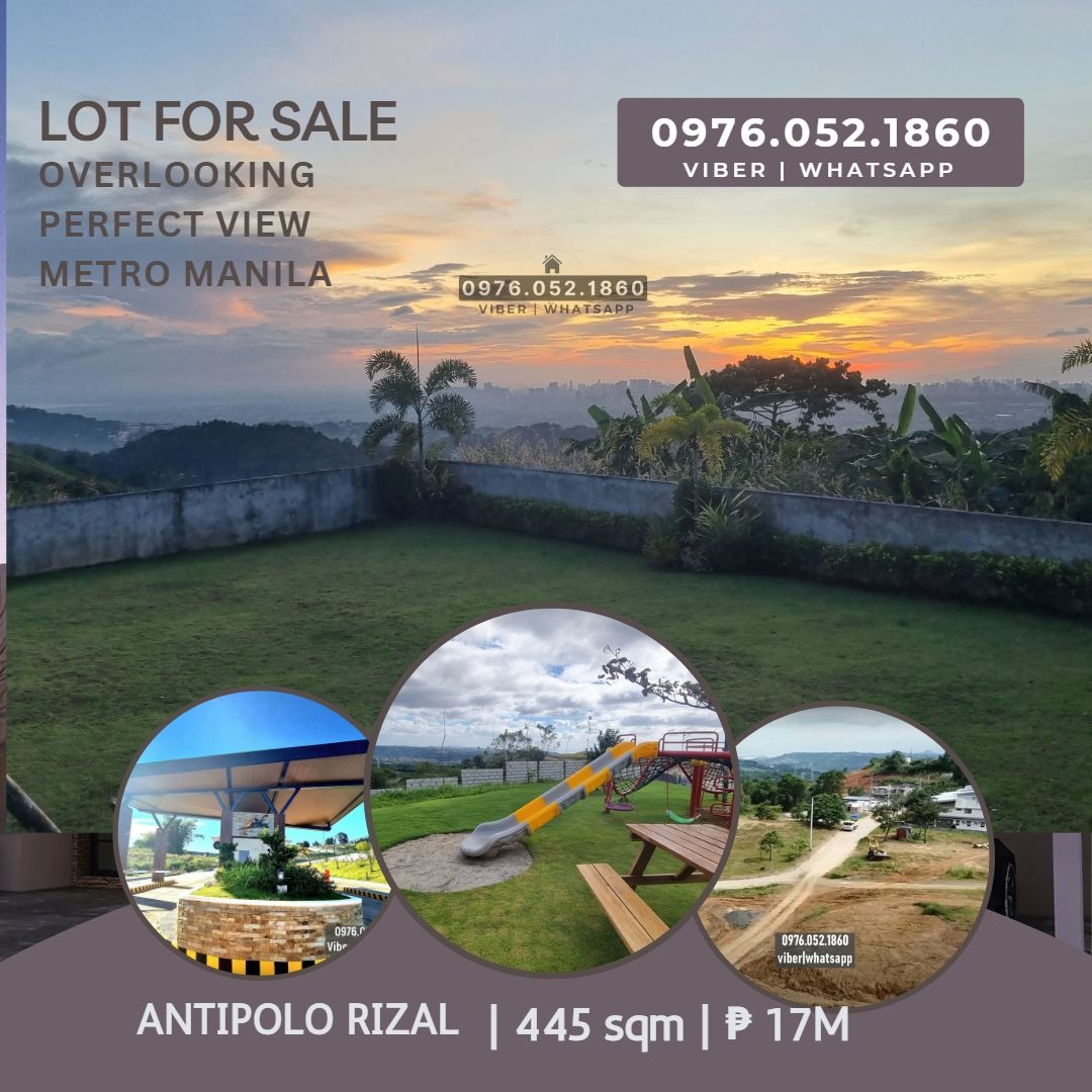 ANTIPOLO OVERLOOKING LOT FOR SALE - Perfect view Metro Manila, Property ...