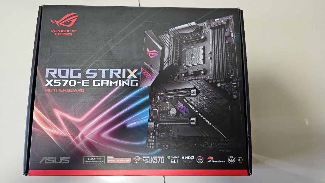 Asus Rog Strix X570-E Gaming motherboard, Computers & Tech, Parts ...