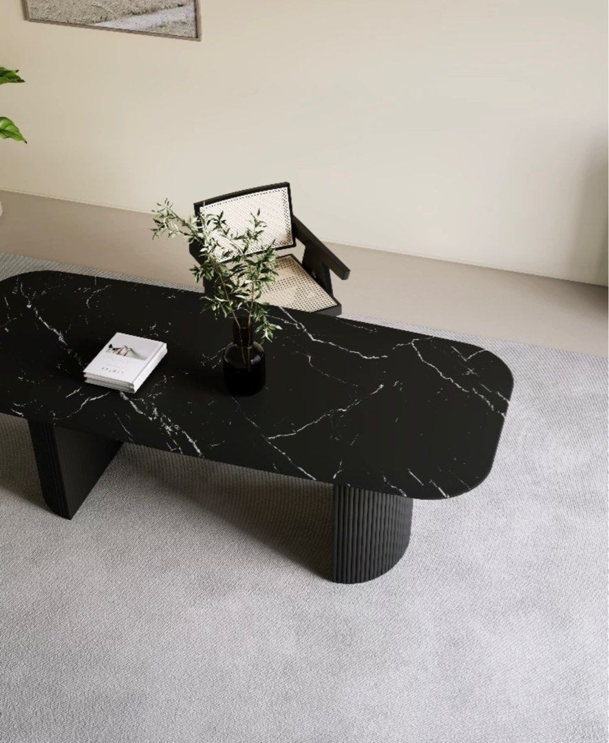 ATELIA Modern Marble Dining Table, Furniture & Home Living, Furniture ...