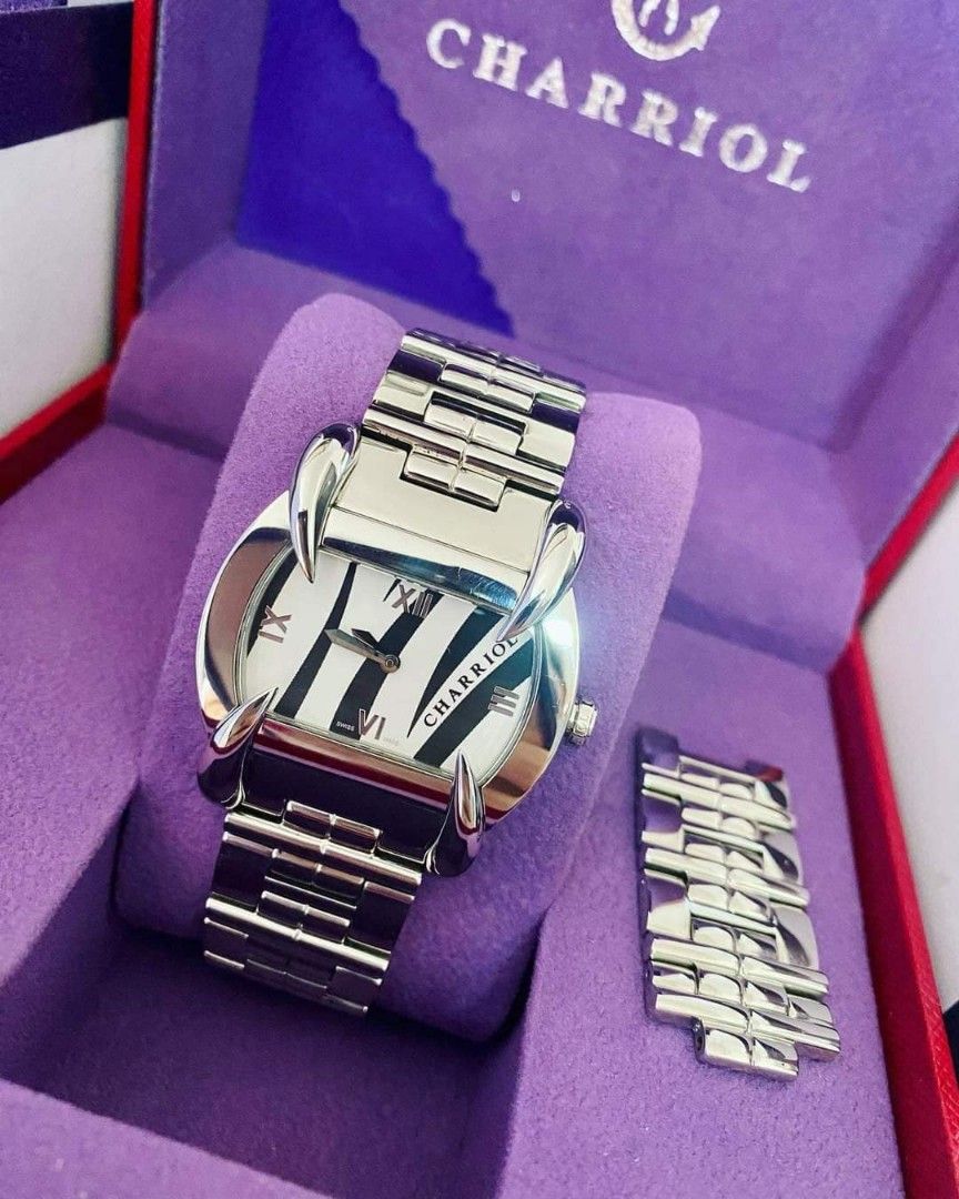 Authentic Charriol Kucha Zebra Animal Print Dial Watch for Men/Unisex ...