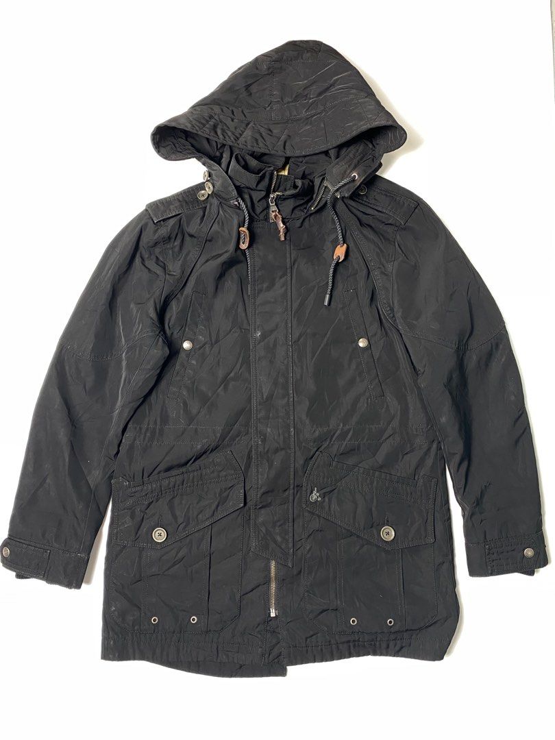 Beanpole parka jacket, Fesyen Pria, Pakaian , Baju Luaran di Carousell